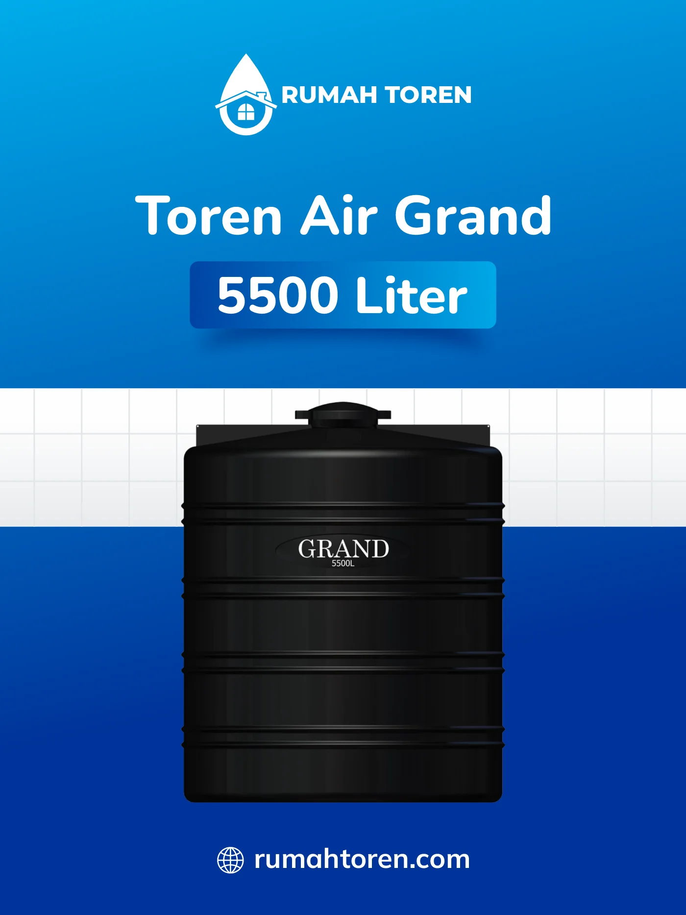Toren 5000 Liter Untuk Kebutuhan Air Bangunan Komersial Dan Perumahan ...